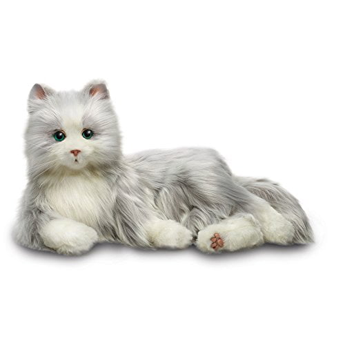 Ageless Innovation | Joy For All Companion Pets | Silver Cat with White ...