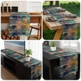 Table Runner Forest Painting Decorative Dining Table Runner Colorful ...