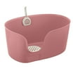 Richell Large Size PAW TRAX High Wall Cat Litter Box XL in Salmon Pink ...