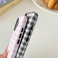 Compatible with iPhone 16 Case, Cute Aesthetic Gingham Plaid Phone Case ...