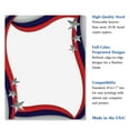 Patriotic Letter Papers - Set of 25, American Flag Stationery, 8 1/2" x ...