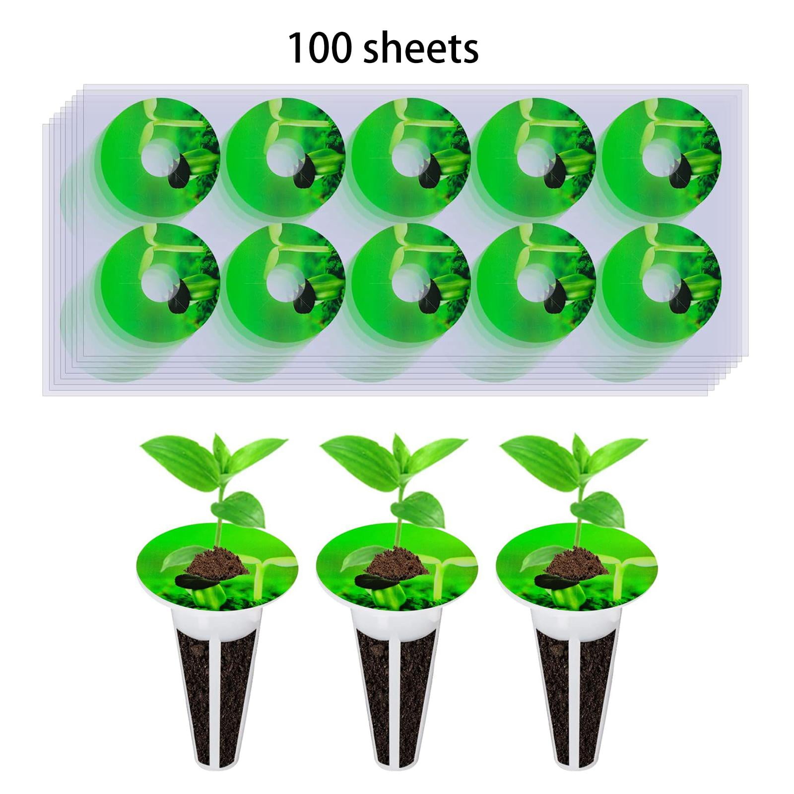 100 Pieces Seed Pot Labels, Pattern, Waterproof Easy to Paste, Label ...