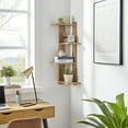 Danya B. Alvar Corner 4-Tier Floating Ledge Column Wall Shelf ...