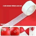4 Rolls Glue Point Balloon Removable Adhesive Dots Double Sided of Tape ...