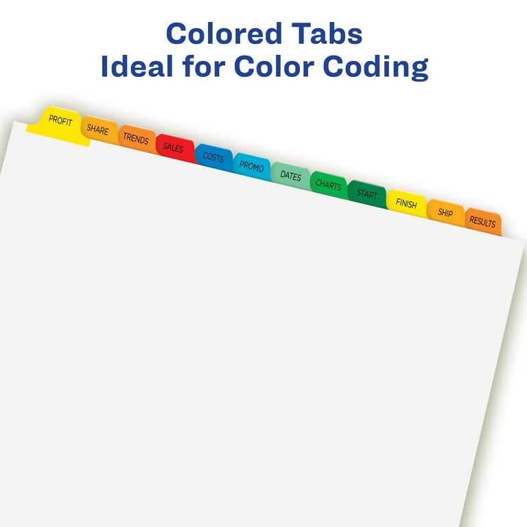 Binder Tabs Clipart