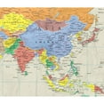 48x78 Huge World Contemporary Wall Map Laminated - Walmart.com