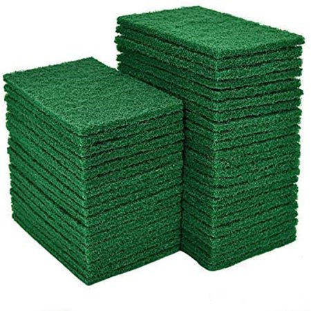40 PCS Scouring Pad, Dish Scrubber Scouring Pads,4 X 6 Inch Green ...