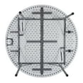 "ZENY Lightweight 48"" Round Folding Portable Plastic Dining Table ...