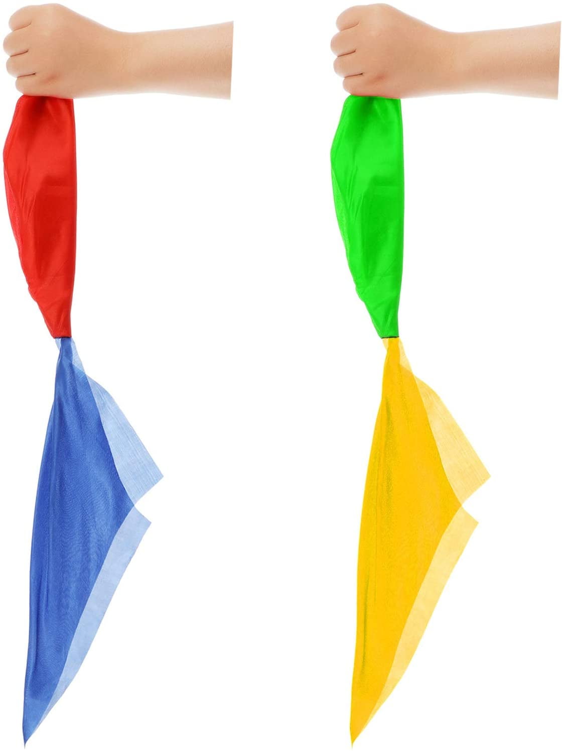 Visland Magic Silk Handkerchief Magicians Scarves Magic Tricks Colorful ...