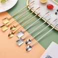 Dessert Spoon Shovel Shape Stainless Steel Spoons Ice Cream Fruit Spoon ...
