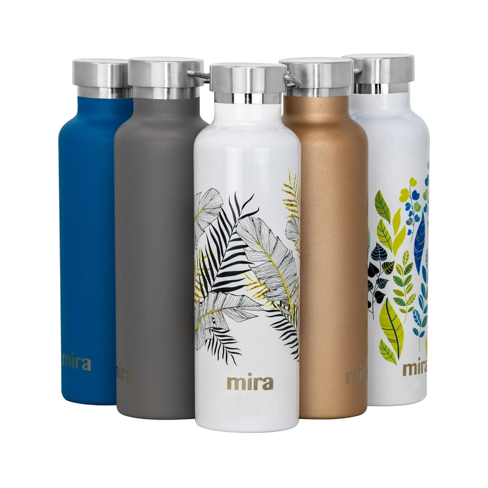 MIRA Alpine Stainless Steel Vacuum Insulated Water Bottle with 2 Lids ...
