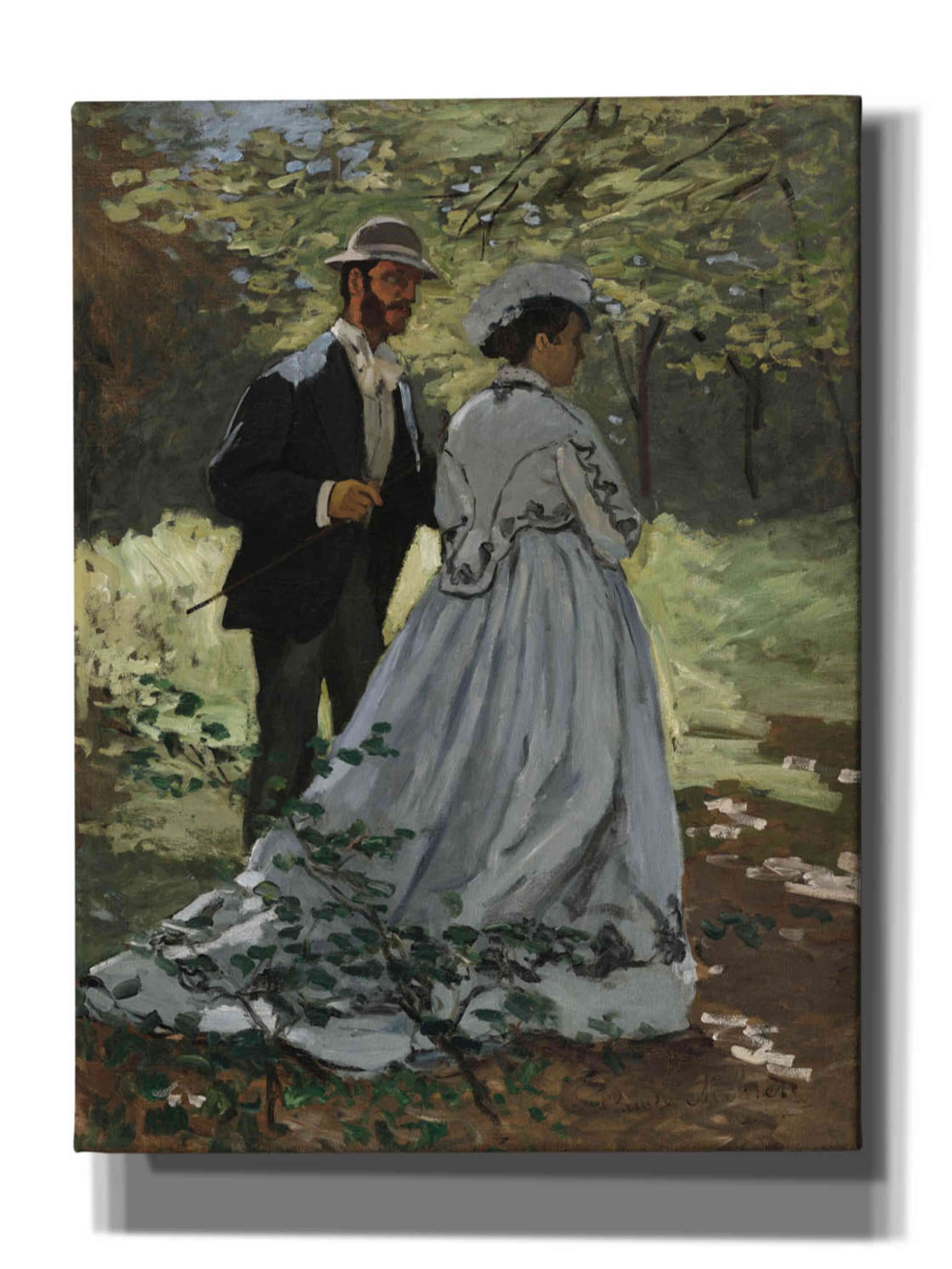 Epic Graffiti 'Bazile And Camille' by Claude Monet, Giclee Canvas Wall ...