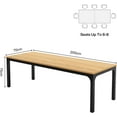 Tribesigns Dining Table for 6-8 Person, 78 inch Long Rectangular ...