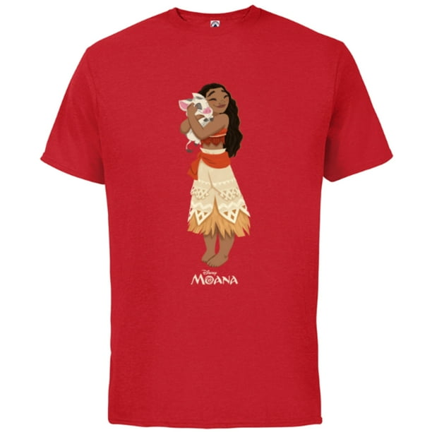 Disney Moana and Pua T-Shirt - Short Sleeve Cotton T-Shirt for Adults ...