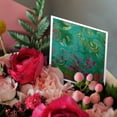 3drose, Pretty Pink and Green Image of Watercolor Flourish Batik ...