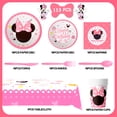 Minnie Mouse Party Supplies-113pc Set Plates, Cups, Napkins, Tablecloth ...