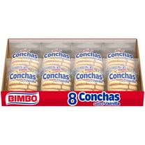 Bimbo Conchas Vanilla Flavored Mexican Pan Dulce, Fine Pastry, 8 Count ...