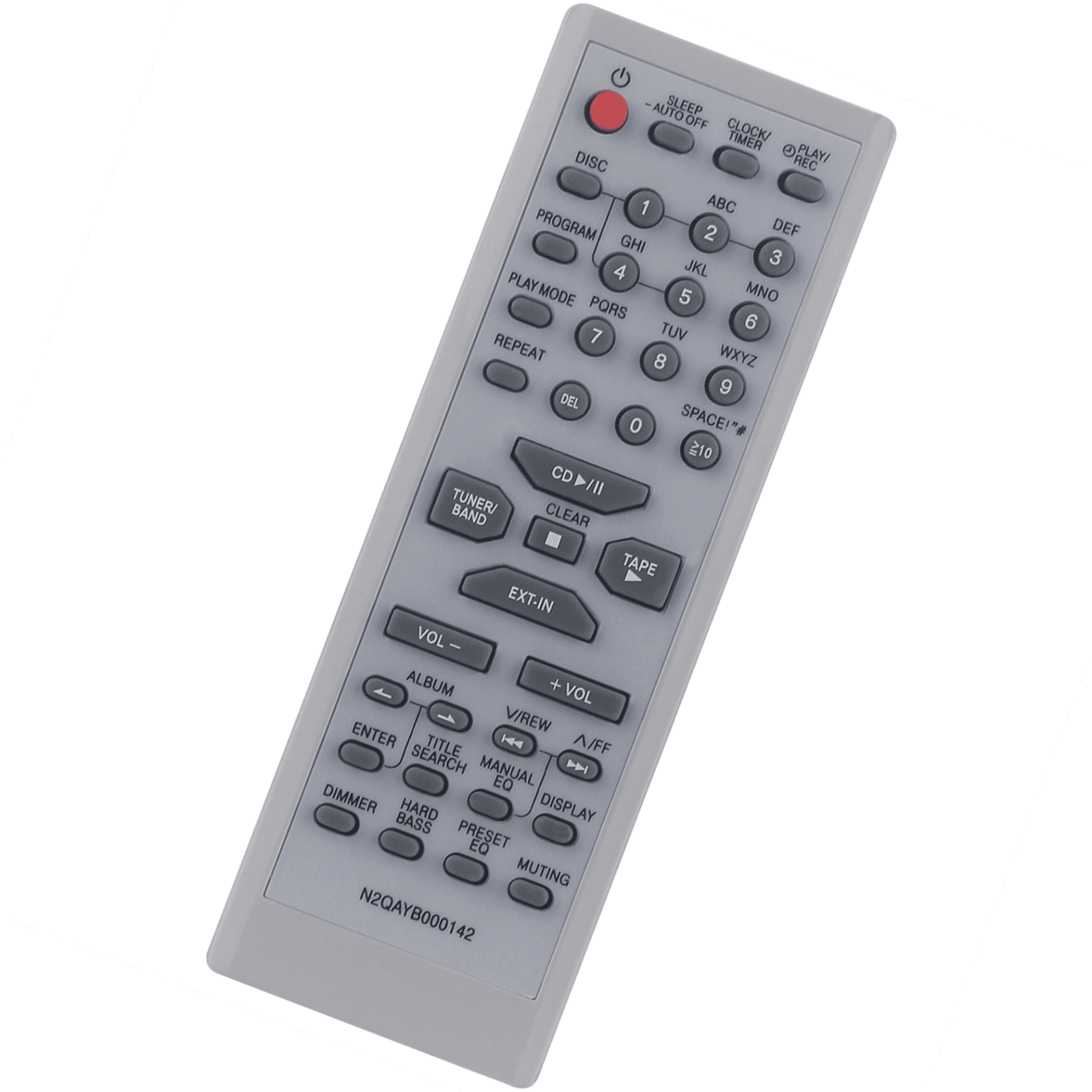 N2QAYB000142 Replacement Remote Control for Panasonic CD Stereo System ...