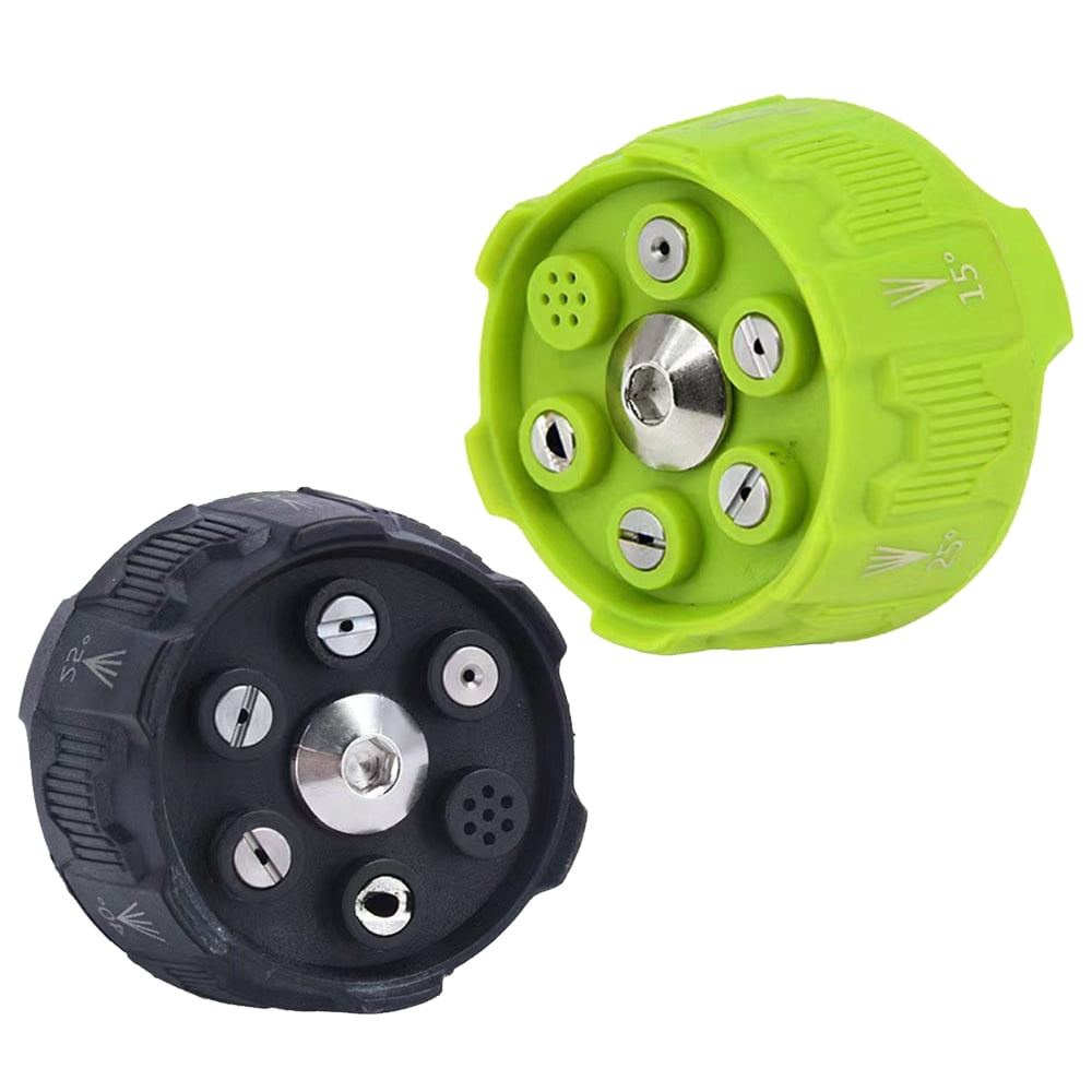 CNKOO 2 Pcs Pressure Washer Nozzle, 6-in-1 Quick Changeover & Easy ...
