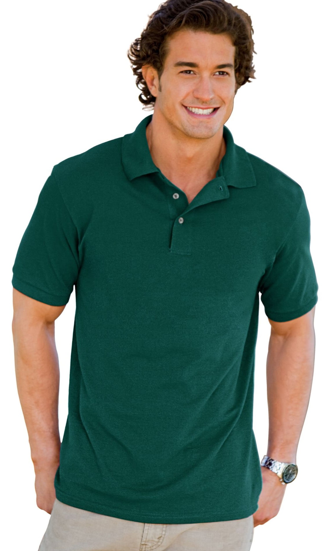 Hanes Hanes Comfortsoft Men`s Cotton Pique` Polo Best Seller 055x