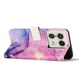 c For Moto Edge 50 5G Wallet Case, Marble Pattern [Wrist Strap] Premium ...