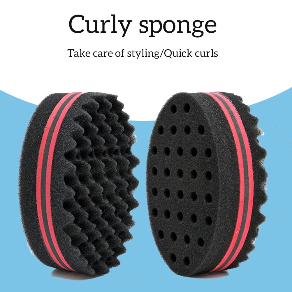 2Pcs Hair Sponge For Curls Men Women Kids Barber Hair Brush Sponge ...