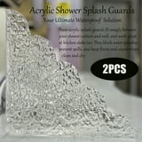 Shower Splash Guard Kit, Large Splash Guards for Bathtub Waterproof ...