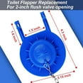 Toilet Flapper Replacement, 2-inch Universal Toilet Stopper Flapper ...