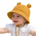 Children Winter Hats Newborn Sun Hat Baby Bear Ears Fisherman's Hat Sun ...