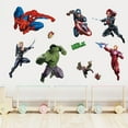 Superhero Wall Sticker Detachable Peel and Stick Vinyl Decals for Kids ...