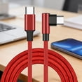 YIEMEEN Flexible USB C Charging Cable 60W Power Delivery Angled Design ...
