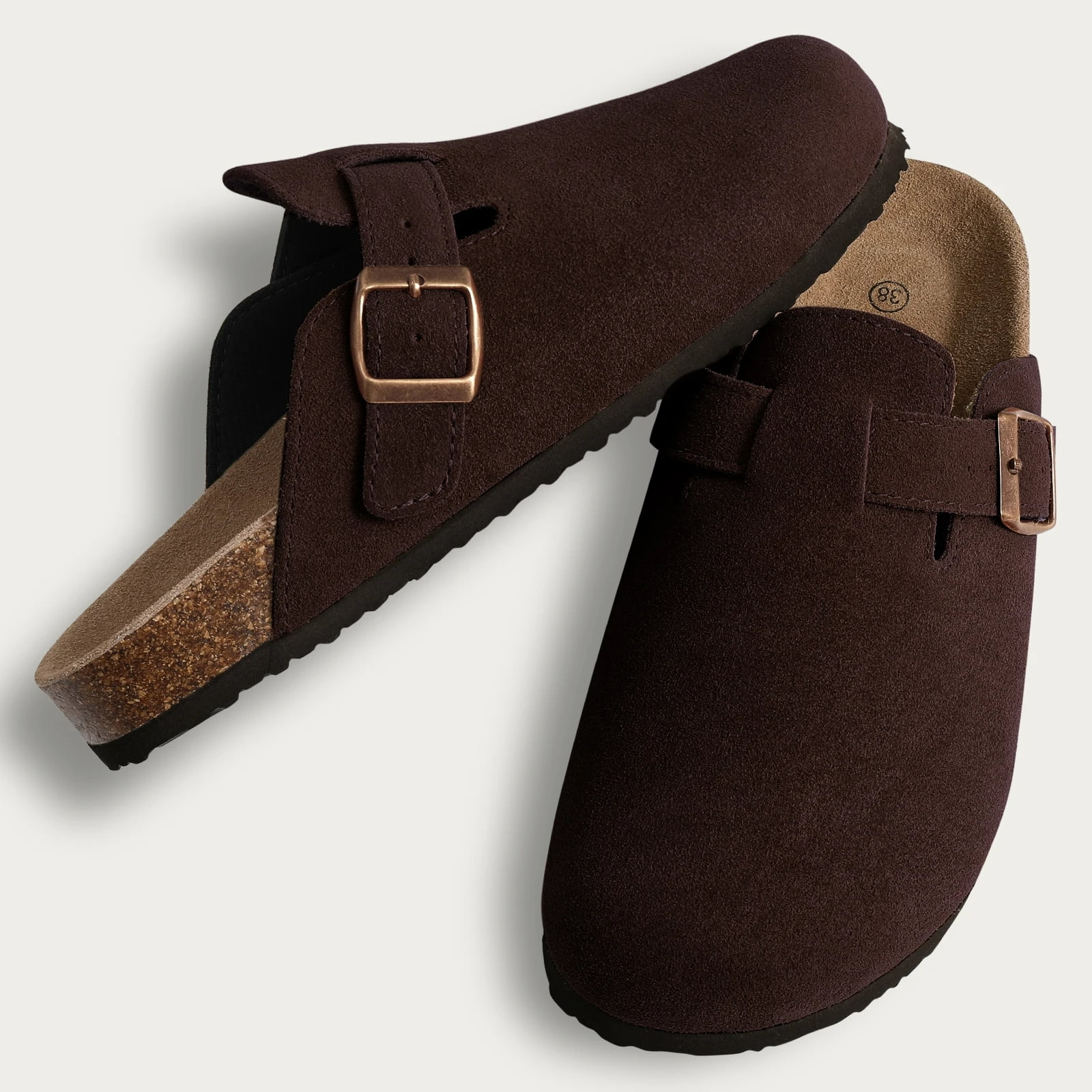 Click here for Zhaoyang Crestar Cork Suede Mules Slippers For Wom... prices