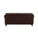 Hello Sofa Home Sienna Mid-Century Modern Top Grain Leather Sofa in ...