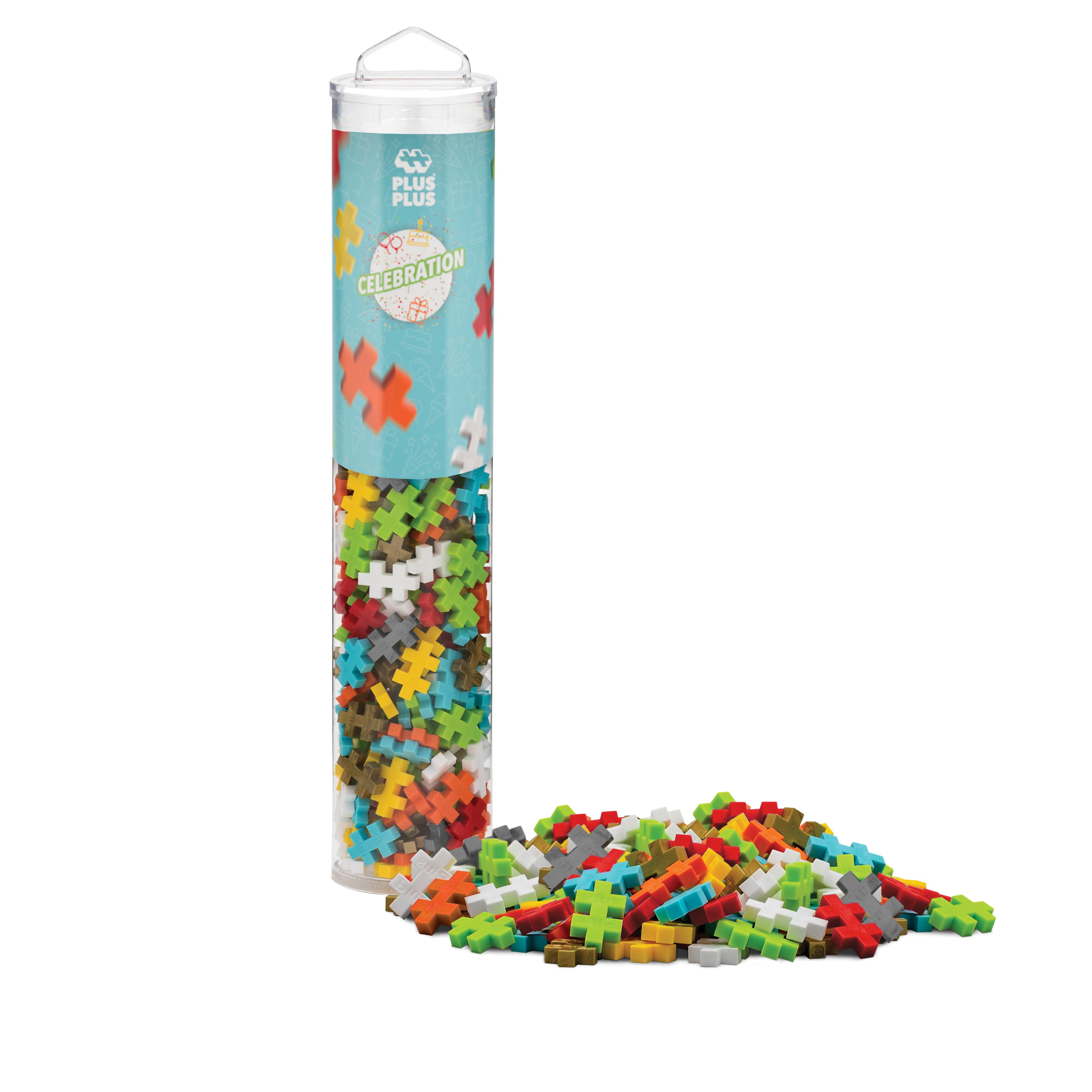 Plus-Plus - Open Play Construction STEM Building Block Set - 240 pc Celebration - Walmart.com