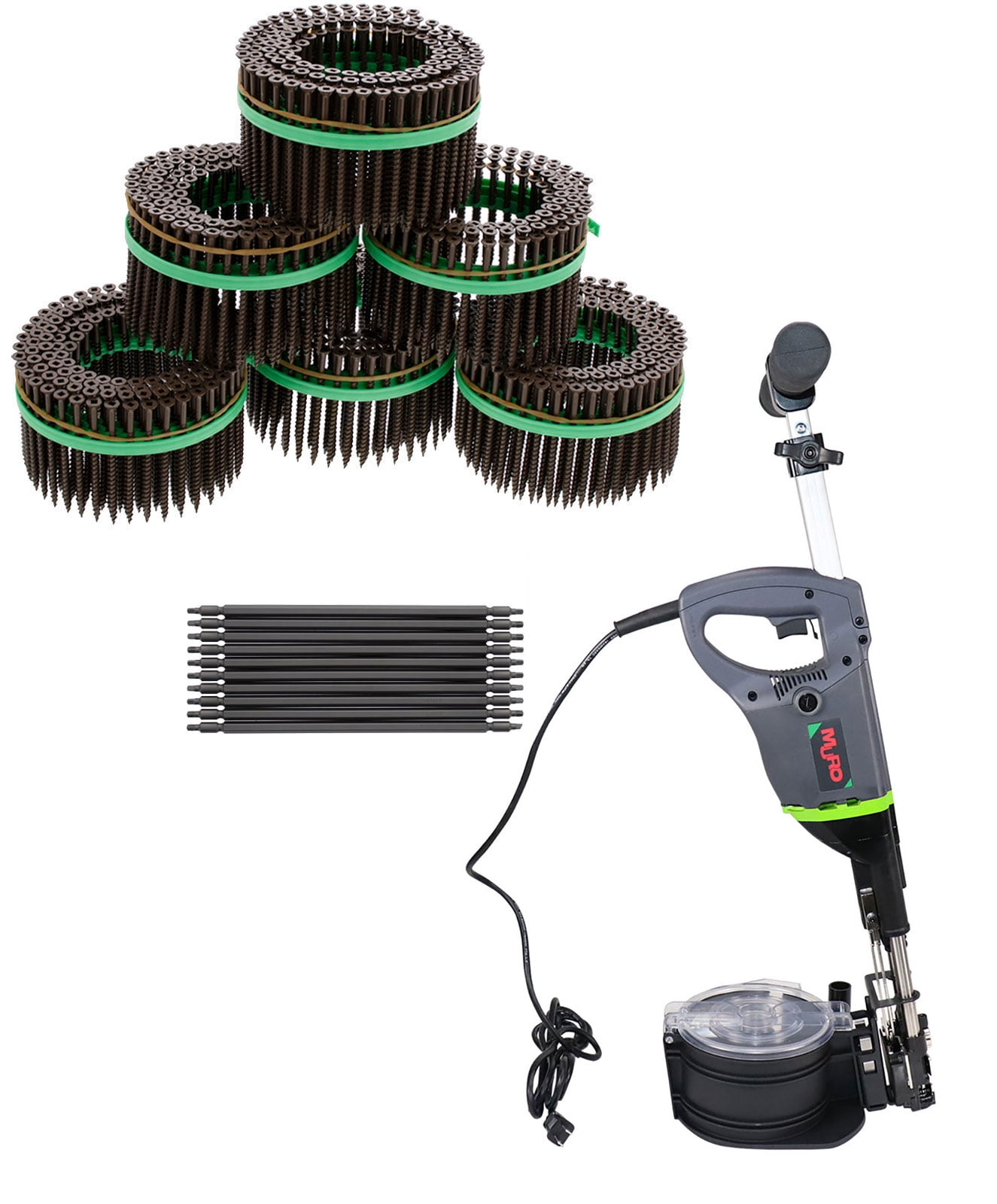 MURO® Speed Driver System Brown Epoxy Shield #8 x 3" Screws & 10 Driver ...