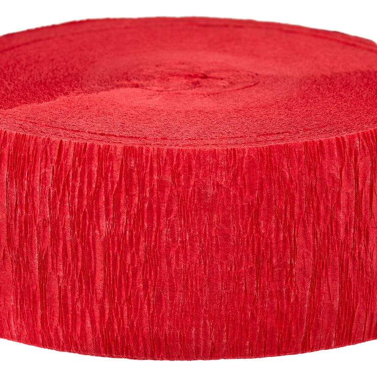 Crepe Paper Flame Red Streamers - 2 Rolls 70.5 Feet Each Party ...
