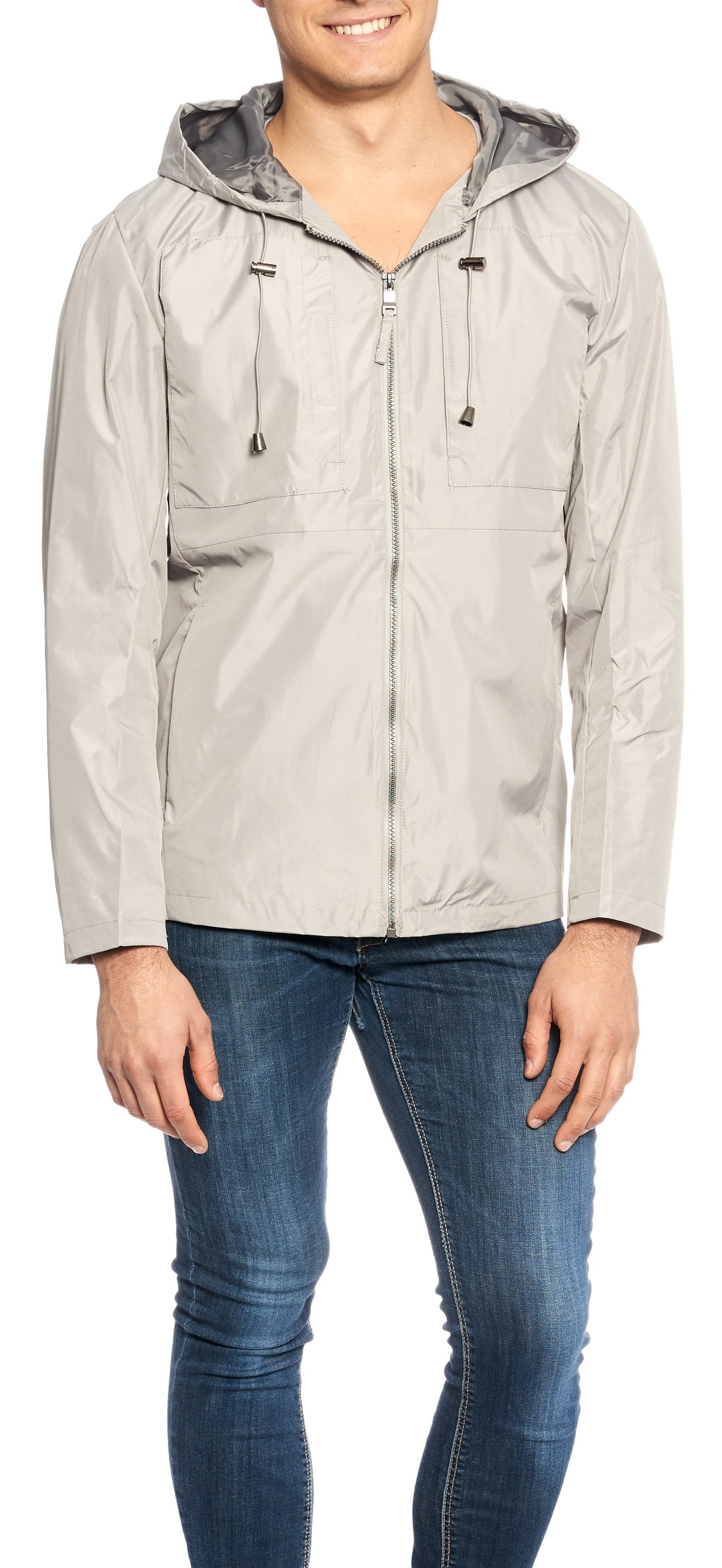Men's Anorak Jacket w/ Multi-pocket and Hood - Walmart.com