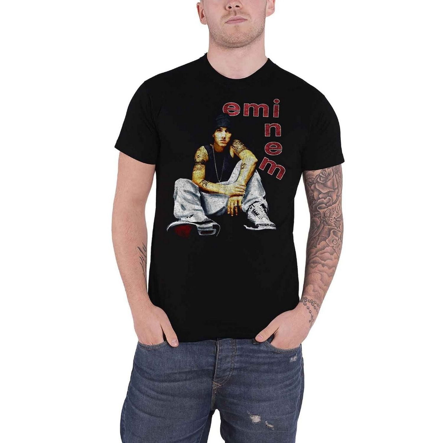 Click here for Eminem Adult Letters Cotton T-Shirt S prices