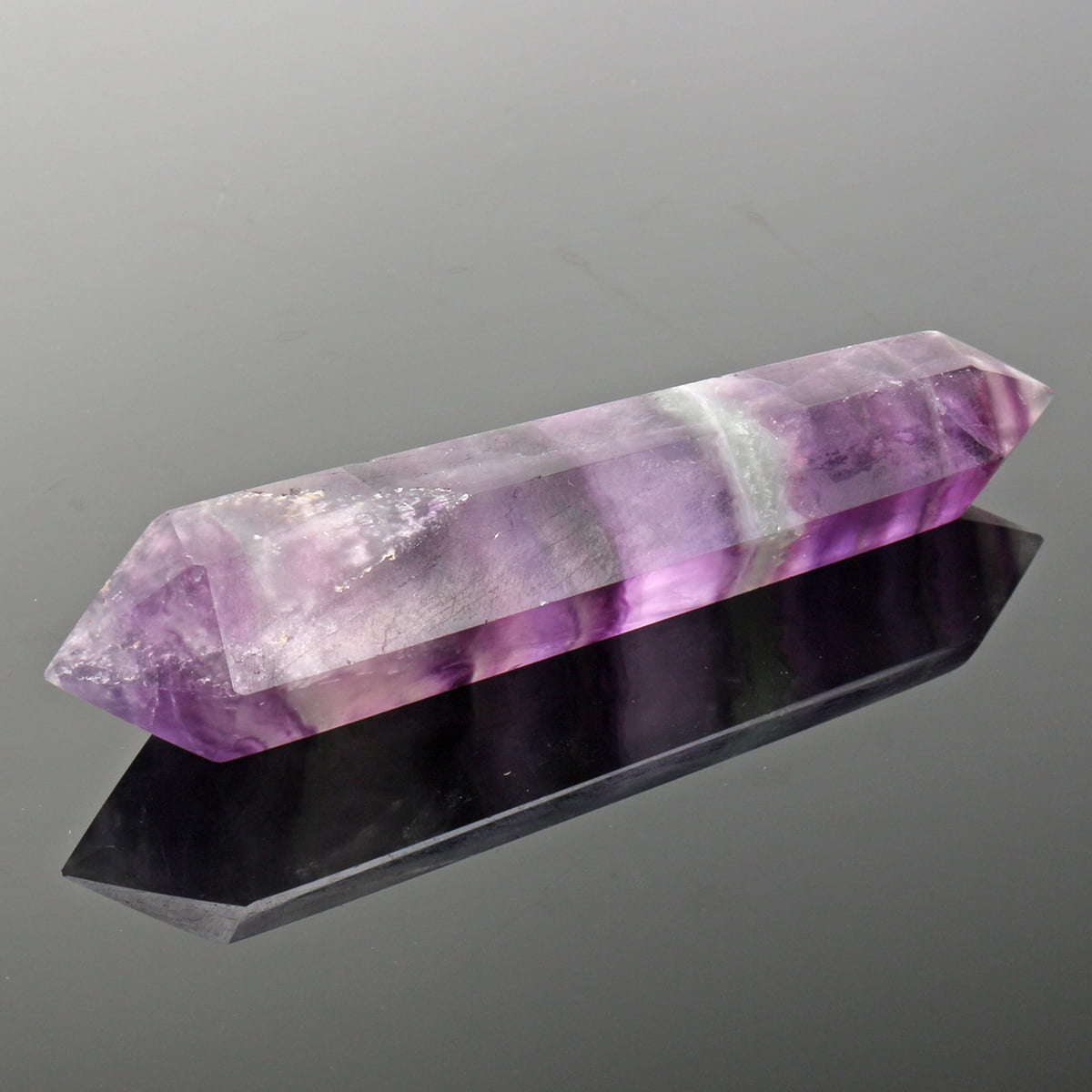 Healing Crystal Wands, Natural Purple Fluorite Crystal Quartz Point ...