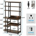 Tribesigns Kitchen Bakers Rack with Power Outlets, 10-Tier Microwave ...