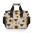 Cute Sheep Sunflowers Cartoon Portable Cooler Lunch Box Reusable ...