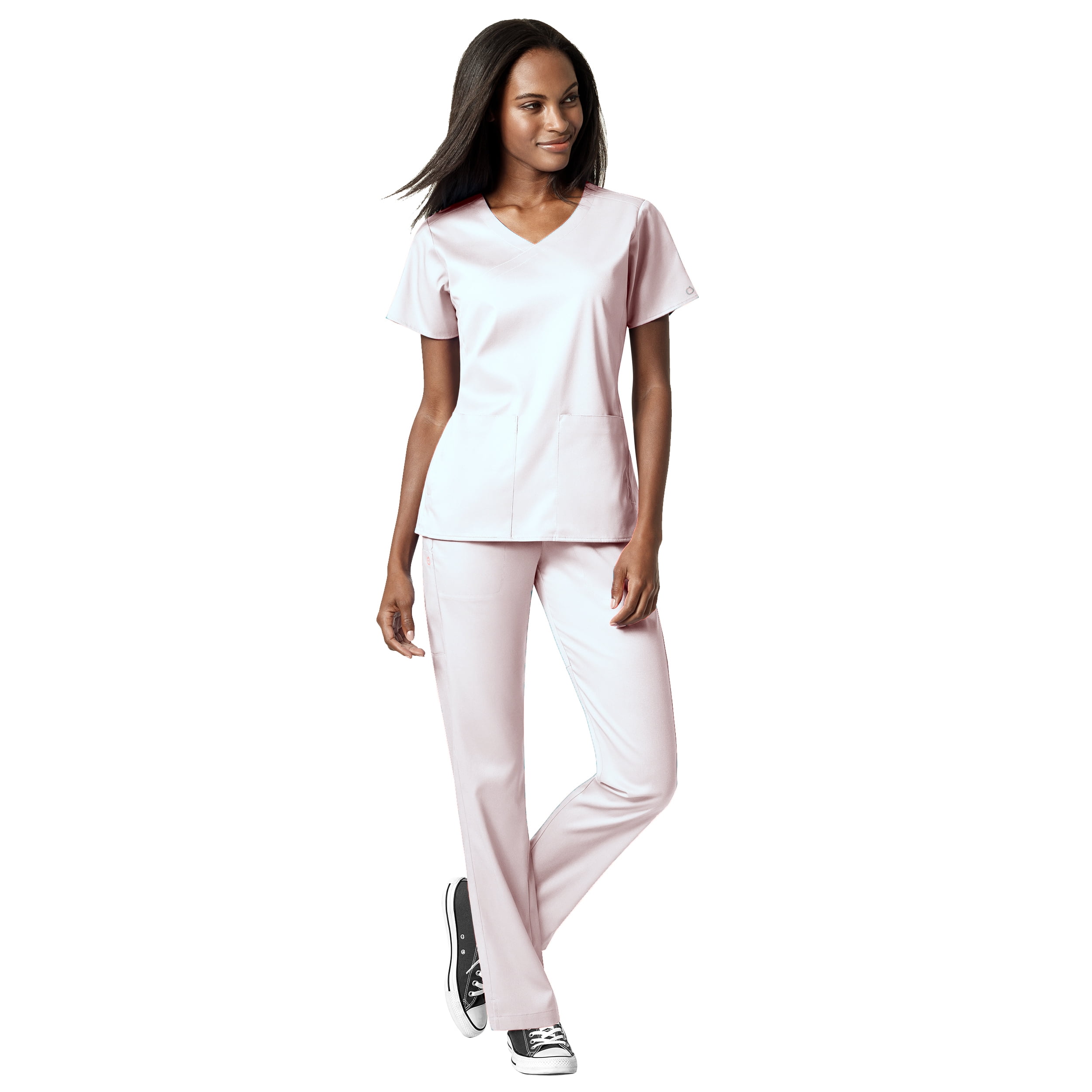 WonderWink Scrubs Set PRO Women's 4 Pocket Wrap Top & Knit Waist ...