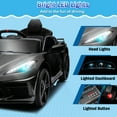Chevrolet Corvette C8 Kids Ride-On Car, 12V Battery, Remote Control ...