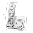 Panasonic 3 Handset DECT 6.0 Expandable Cordless Phone System with ...