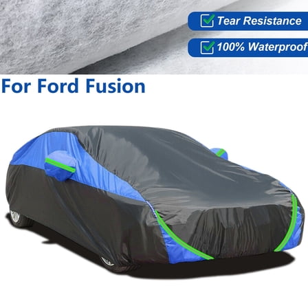 iCarCover Custom Car Cover for Ford Fusion 2013-2020, Waterproof, All ...