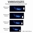 Blue Geometric Crystal Design Mouse Pad 31.5 x 11.82 Inches Rubber Desk ...
