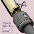 24K Extended Barrel Oval Tapered Curling Wand for Bouncy Curls | No ...