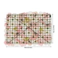 20 Pieces Modern Style Flower Wall Panels, Artificial Floral Backdrop ...