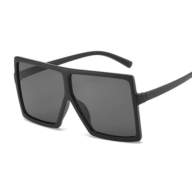 Oversized Shades Woman Sunglasses Black Fashion Square Glasses Big ...