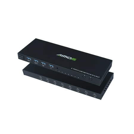 Labymos AIMOS USB2.0 Shared Switcher 8 Computers Sharing 4 USB Devices ...